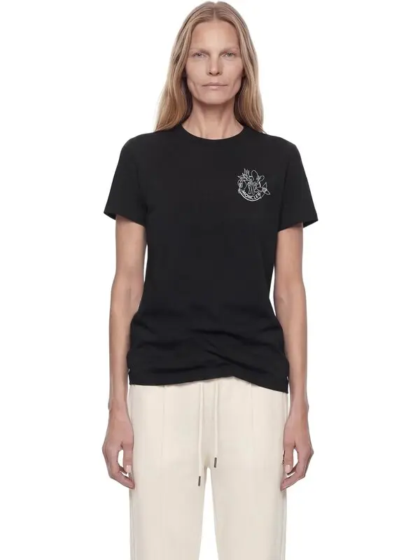 Moncler Graphic Logo T-shirt - Black