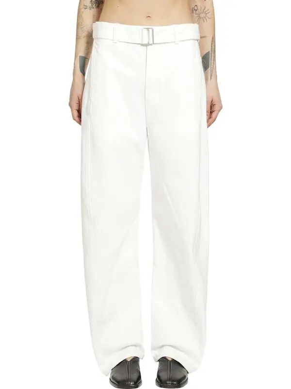 LEMAIRE Lemiaire Twisted Belted Pants - White