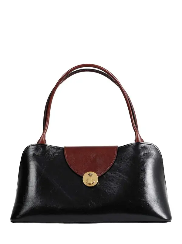 Versace Vivian Leather East/west Shoulder Bag - Black