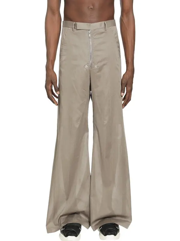 Rick Owens Belas Wide Leg Trousers - Brown