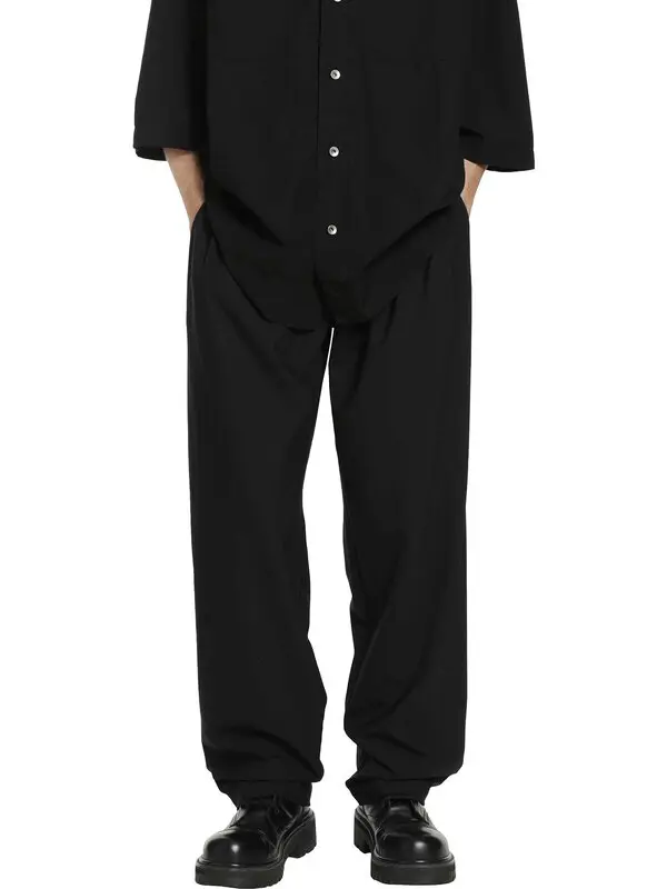 ANDREA YA AQOV Pleated Tailored Pants - Black