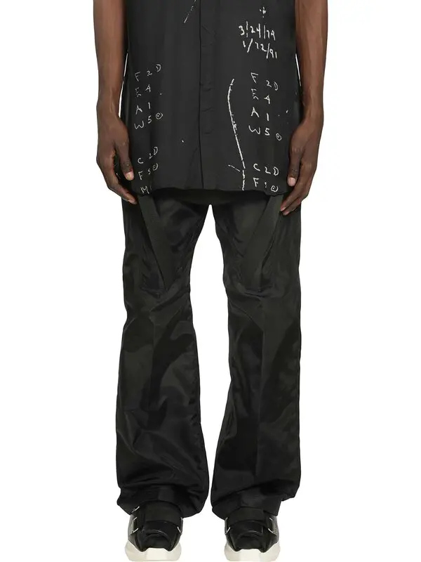 Rick Owens Temple Megastrapped Geth Trousers - Black