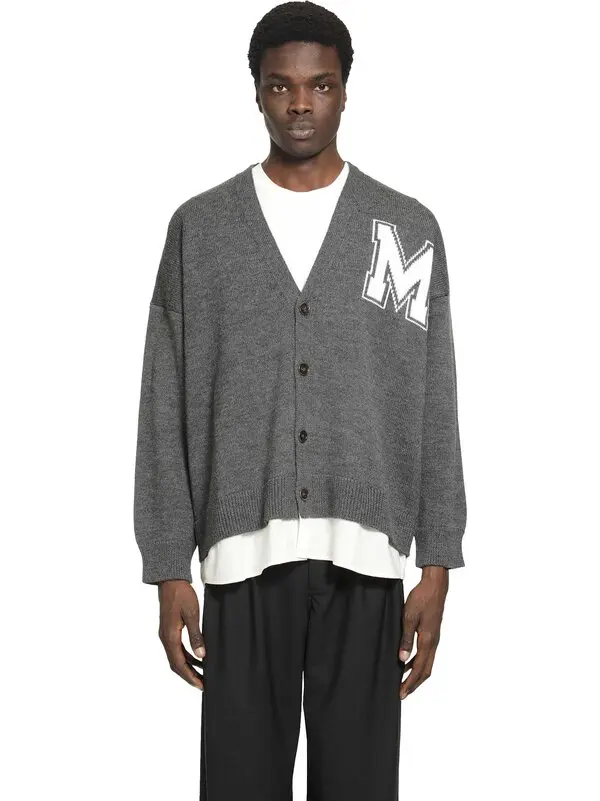 MAISON MARGIELA Two-in-one Knit Cardigan - Grey