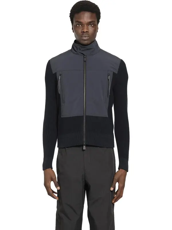 Moncler Zip-up Cotton Jacket - Blue