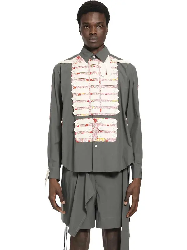 CRAIG GREEN Multi Tab Shirt - Grey