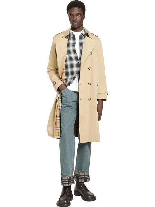 Burberry Long Kensington Heritage Trench Coat - Beige