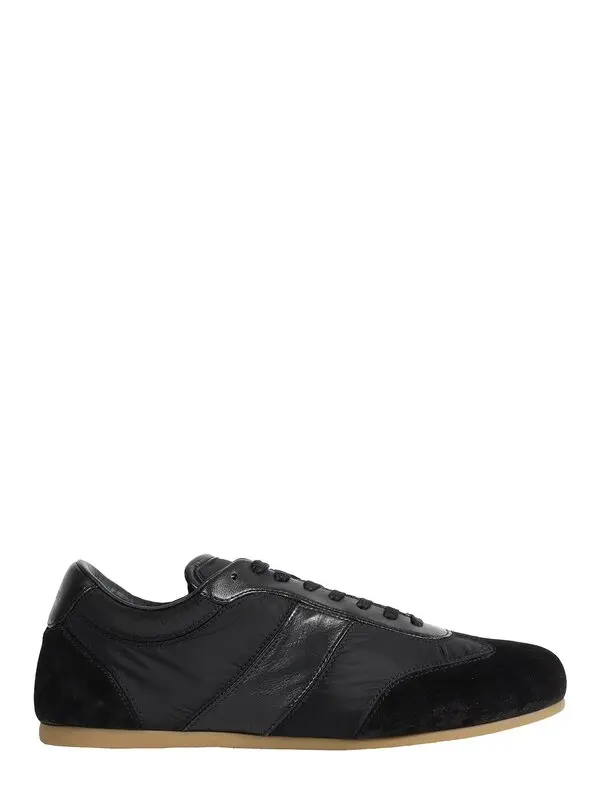 LEMAIRE Suede Soft Runner Sneakers - Black