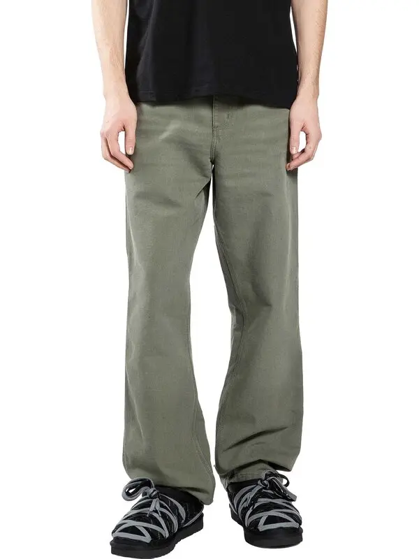 Carhartt Work In Progress Single Knee Pants In Dearborn Canvas - Green