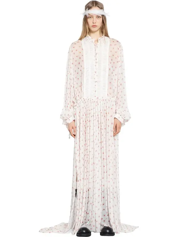 ANN DEMEULEMEESTER Tren" X-long Dress - White