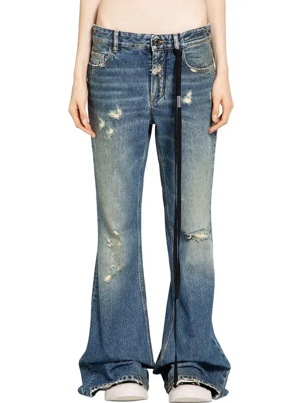 ANN DEMEULEMEESTER Toos Bootcut Jeans - Blue
