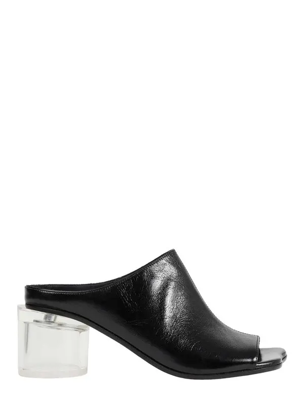 MAISON MARGIELA Anatomic Mules With Transparent Heel - Black