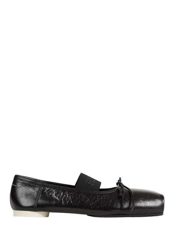 MAISON MARGIELA Numeric Square-toe Ballerinas - Black
