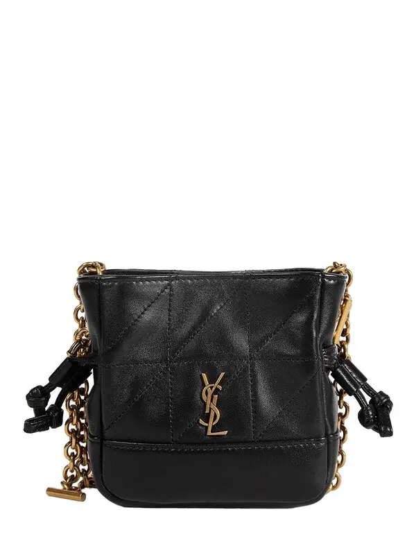 Saint Laurent Jamie Belt Bag In Lambskin - Black
