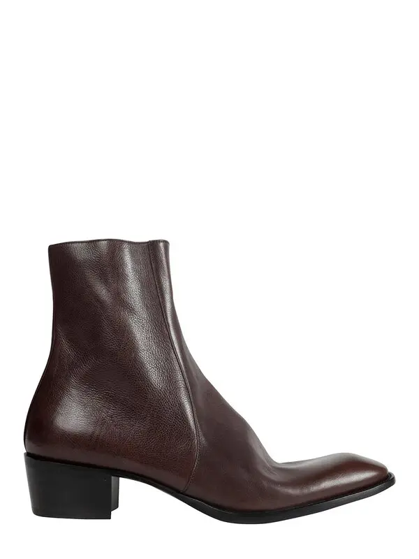 Saint Laurent Stanton Ankle Boots - Brown