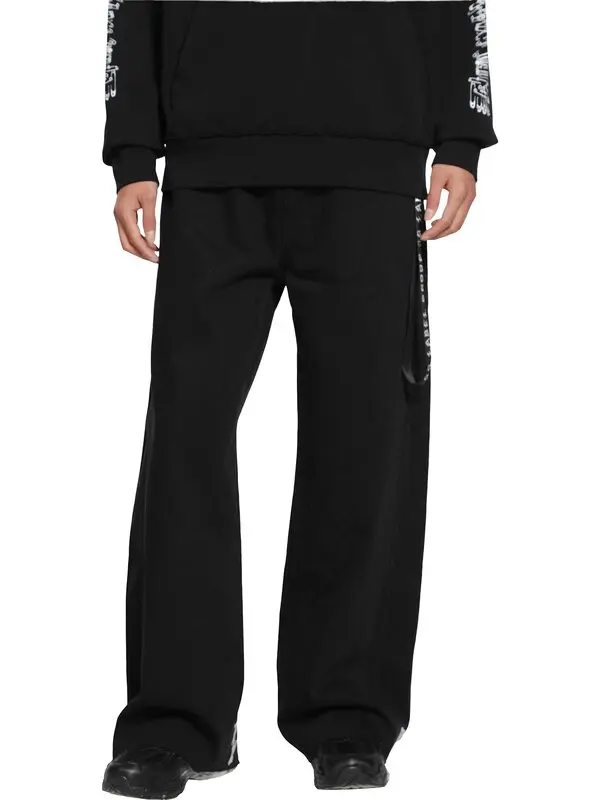 44 LABEL GROUP Pappas Wide Leg Jeans - Black