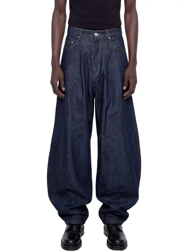 NVL GARDE Round Denim Pants - Blue