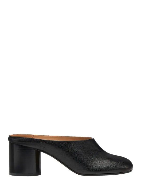MAISON MARGIELA Nappa Leather Tabi Mules - Black