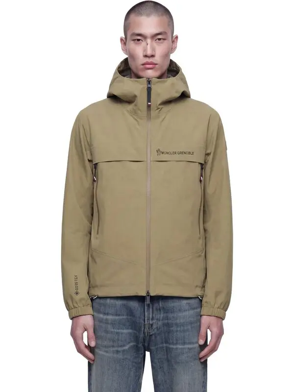 Moncler Shipton Hooded Packable Jacket - Beige