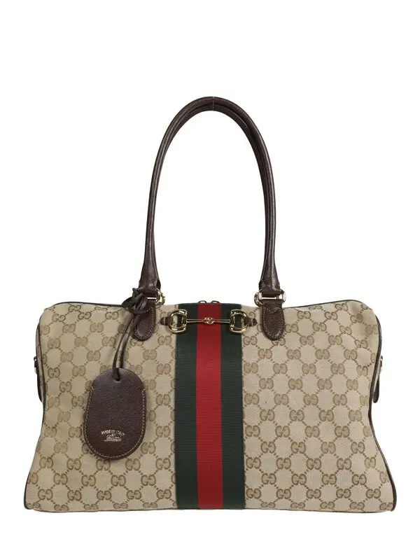 Gucci Large Boston Bag - Brown