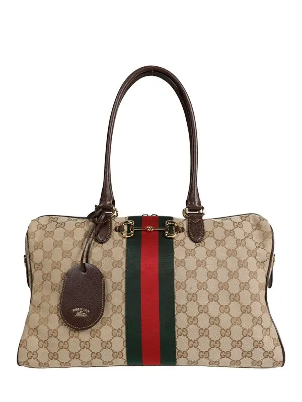 Gucci Large Boston Bag - Brown