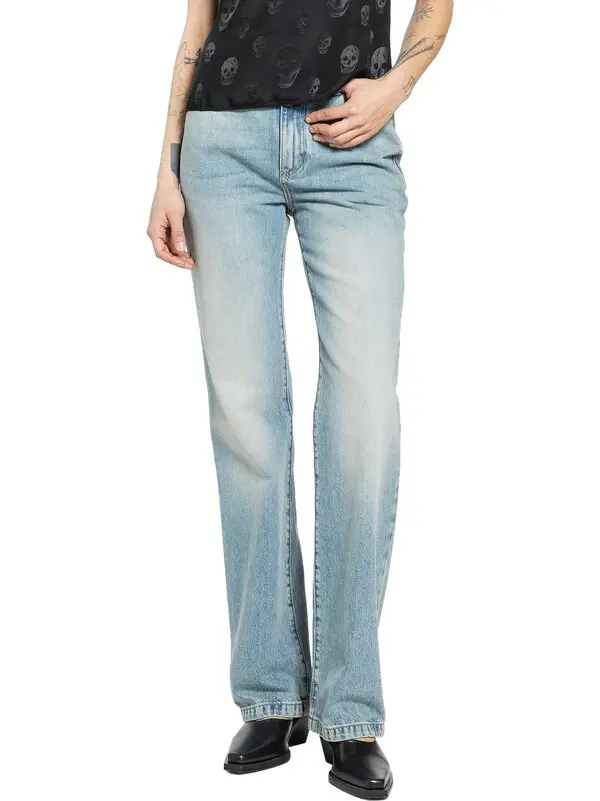 Alexander McQueen Straight Leg Jeans - Blue