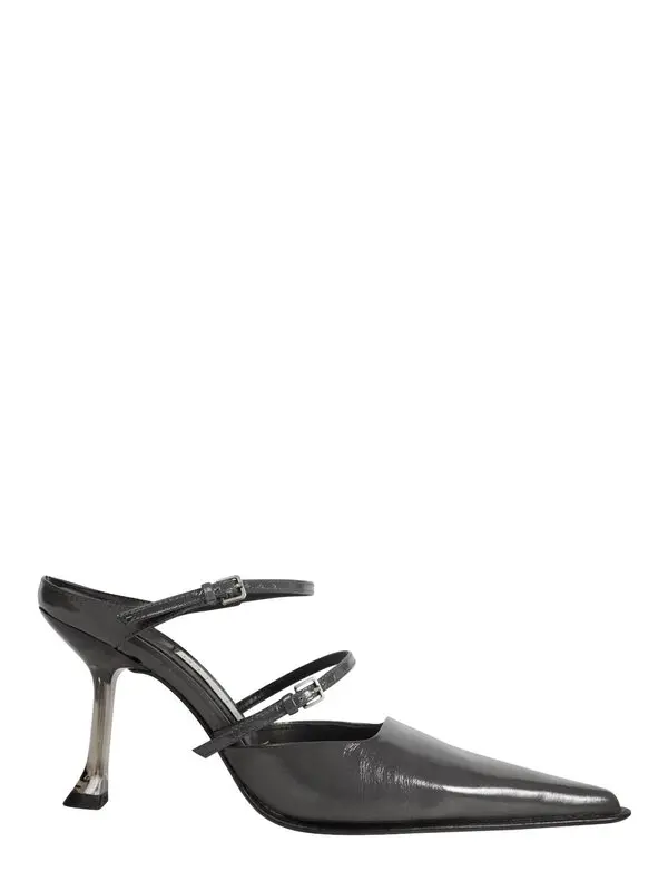 MIISTA Shari Mules With Sculptural Stiletto Heel - Grey