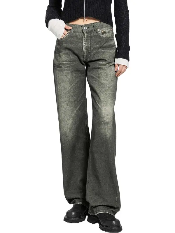 Our Legacy Wata Cut Jeans In Digital - Black