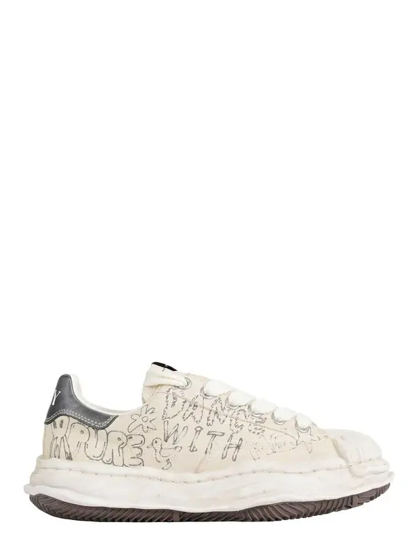 Mihara Yasuhiro Blakey Graphic Print Sneakers - Off-white