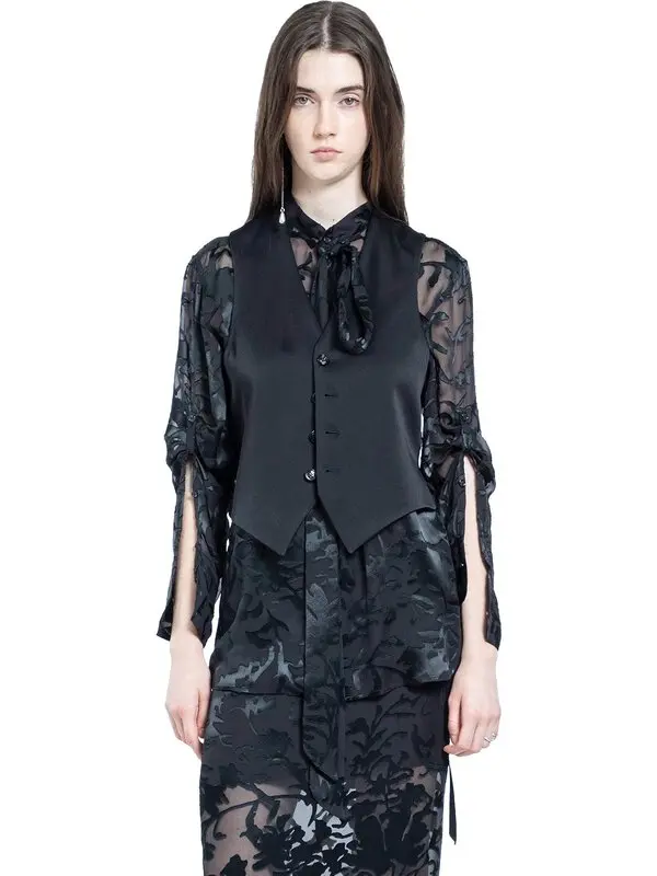 ANN DEMEULEMEESTER Tiuku Classic Waistcoat - Black