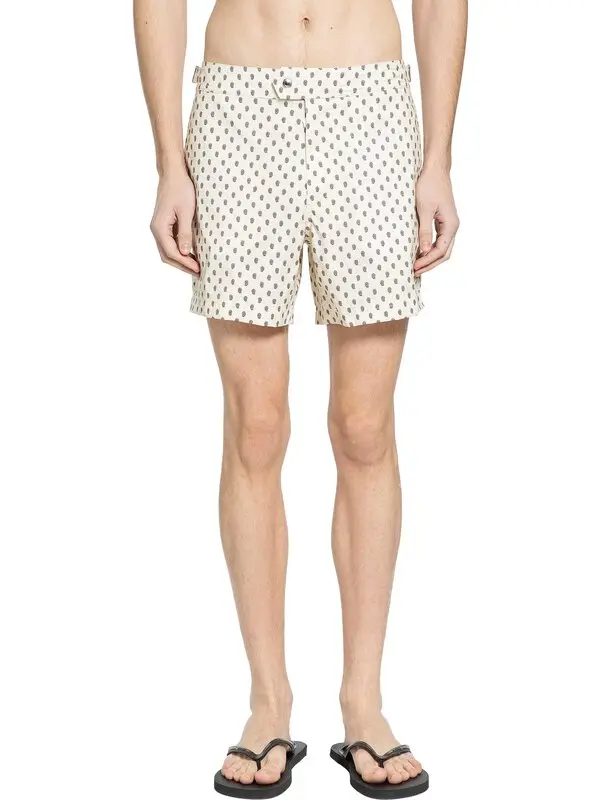 TOM FORD Paisley Swim Shorts - Off-white