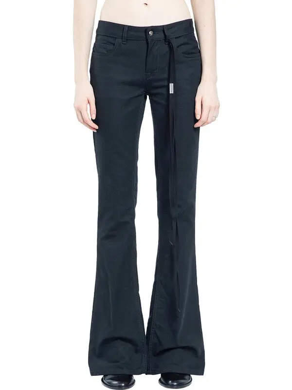 ANN DEMEULEMEESTER Xyla Slim Fit Bootcut Trousers - Black