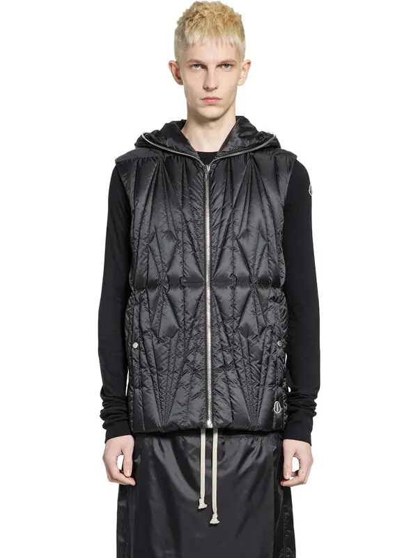 Rick Owens Moncler X Geocamo Padded Vest - Black