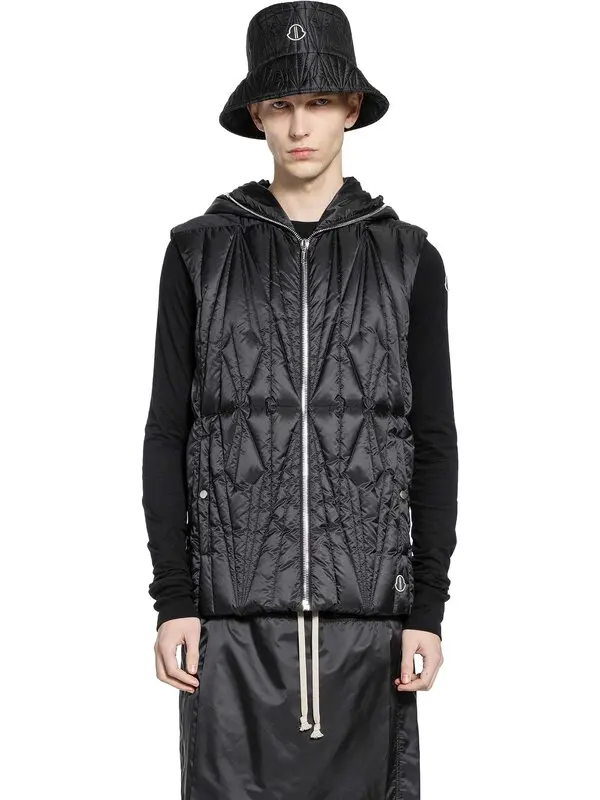 Rick Owens Moncler X Geocamo Padded Vest - Black