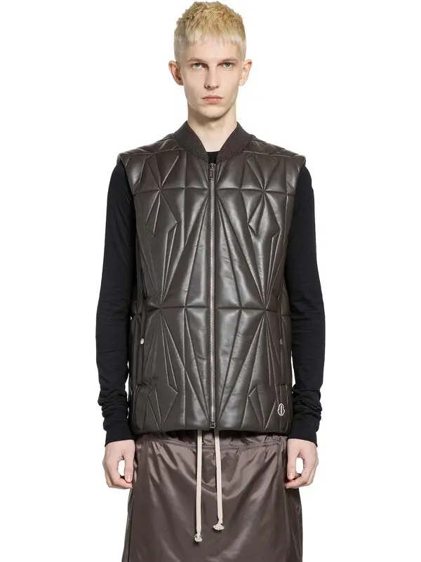 Rick Owens Moncler X Geocamo Flight Vest - Grey