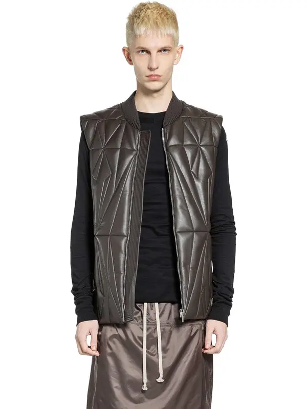 Rick Owens Moncler X Geocamo Flight Vest - Grey