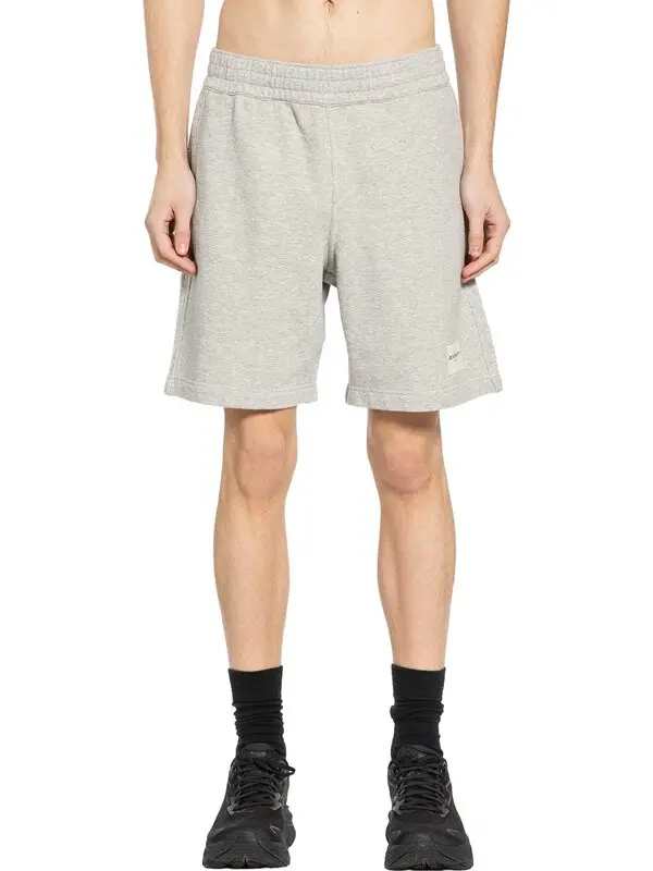 Givenchy Regular Fit Cotton Fleece Bermuda Shorts - Grey
