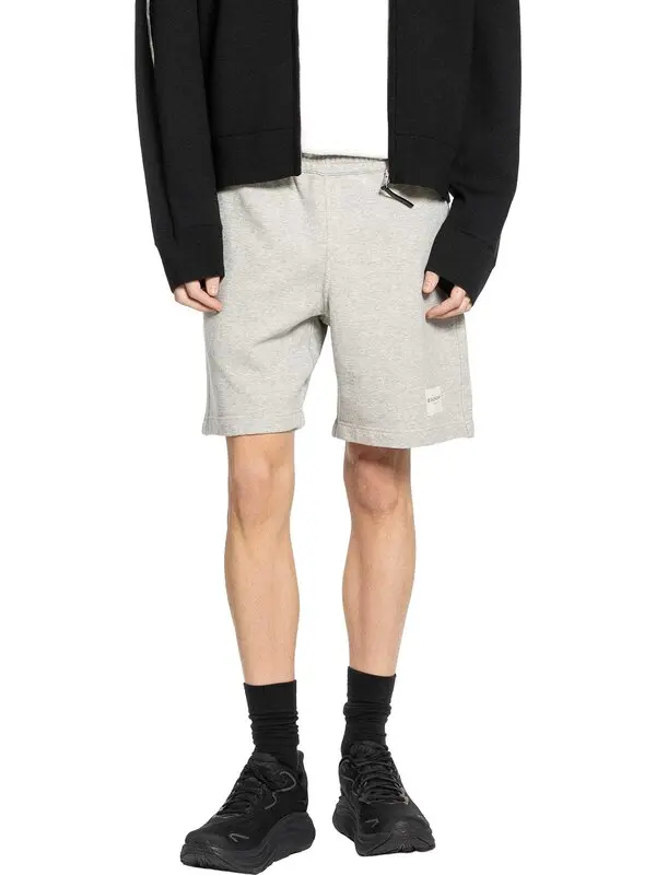 Givenchy Regular Fit Cotton Fleece Bermuda Shorts - Grey