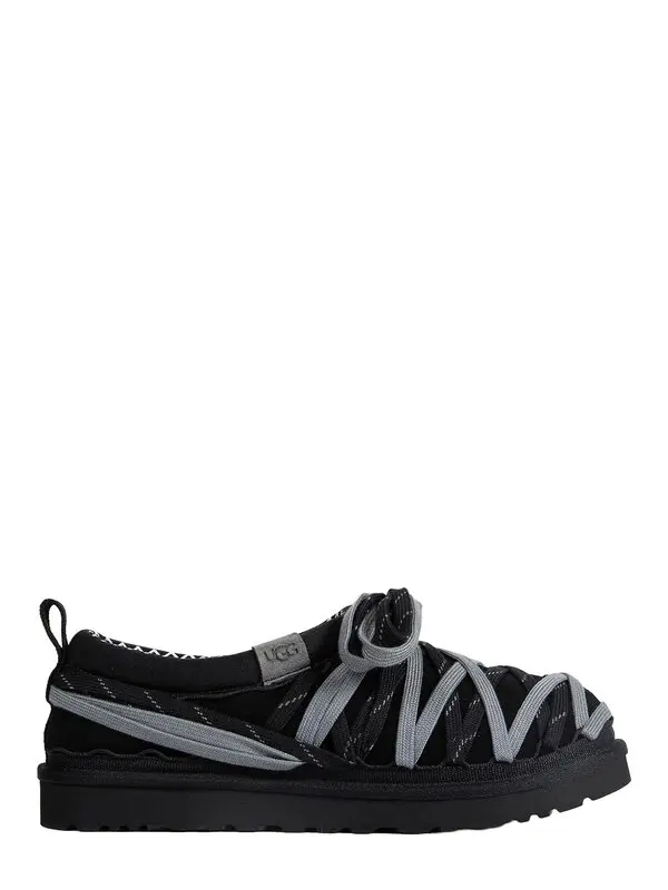UGG Tasman Lace Slip-on Suede Shoes - Black