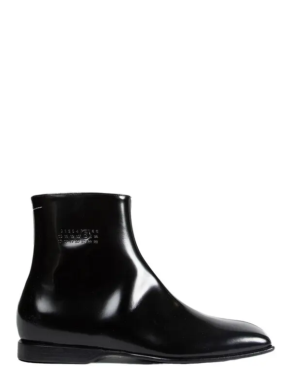 MAISON MARGIELA Leather Ankle Boots - Black