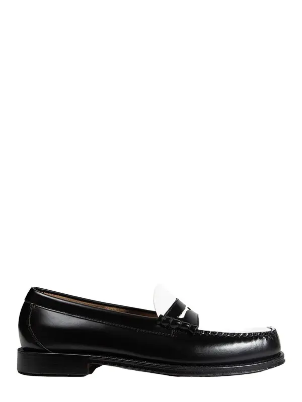 G.H. BASS & CO. Gh Larson Penny Loafers - Black&white