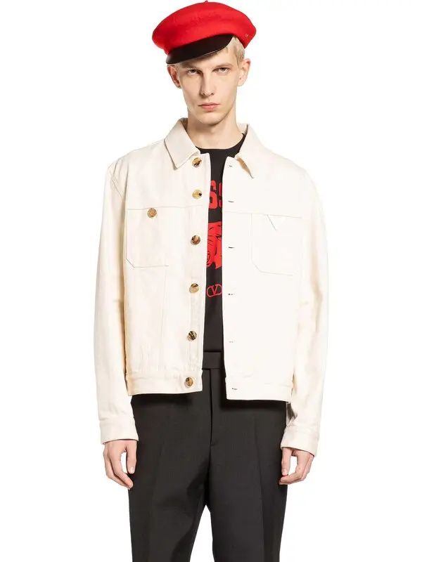 Valentino Garavani Cotton Denim Jacket - Off-white