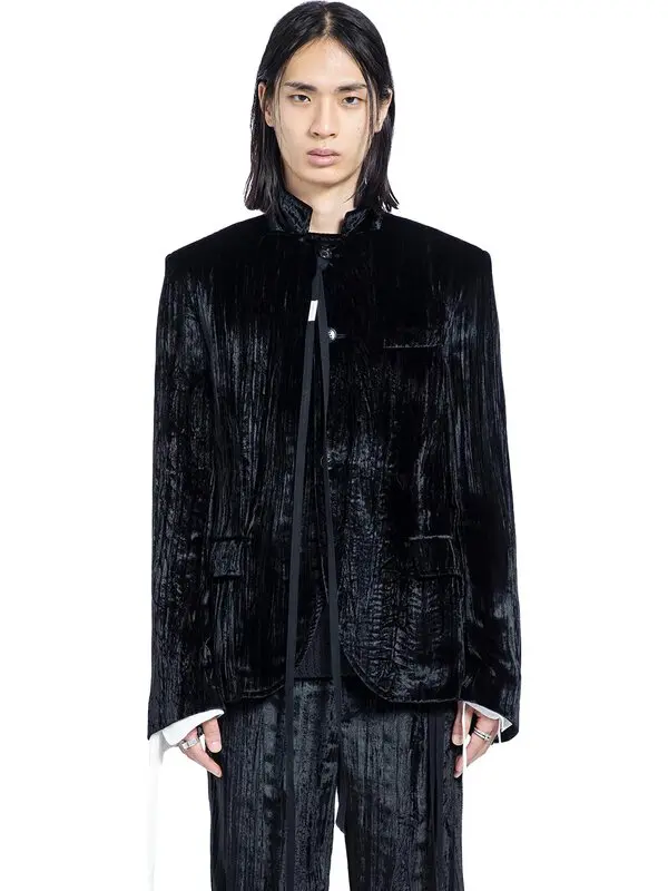 ANN DEMEULEMEESTER Lucius Deconstructed Jacket - Black