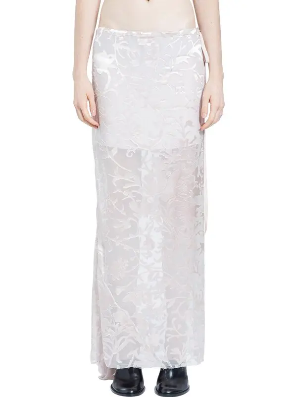 ANN DEMEULEMEESTER Eveline Long Bias Skirt - Pink