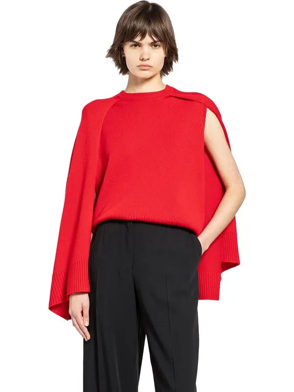 TOTEME Crew Cape Knit - Red
