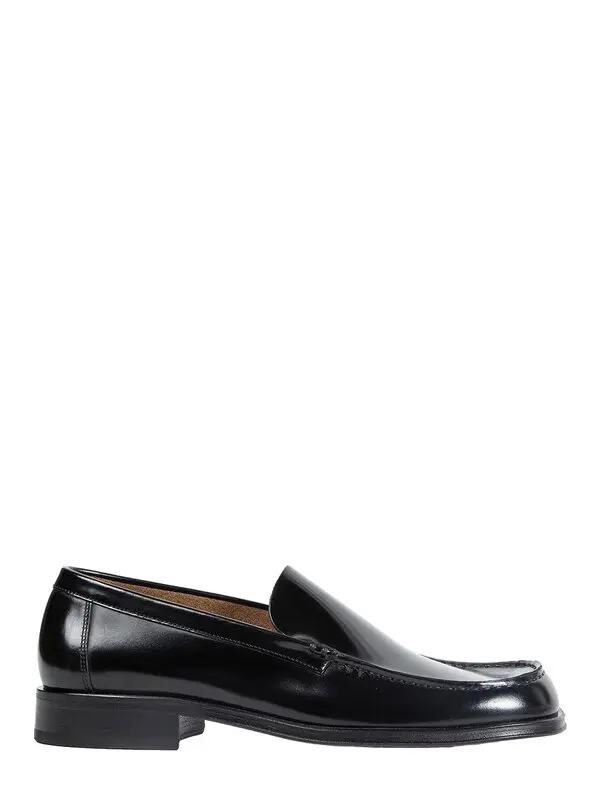 LEMAIRE Leather Loafers - Black