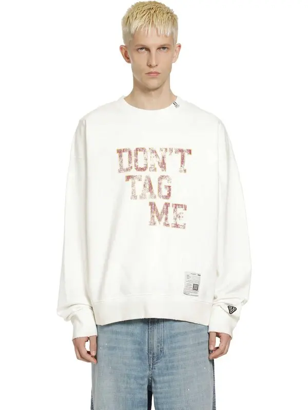 Mihara Yasuhiro Don't Tag Me Printed Sweatshirt - Off-white