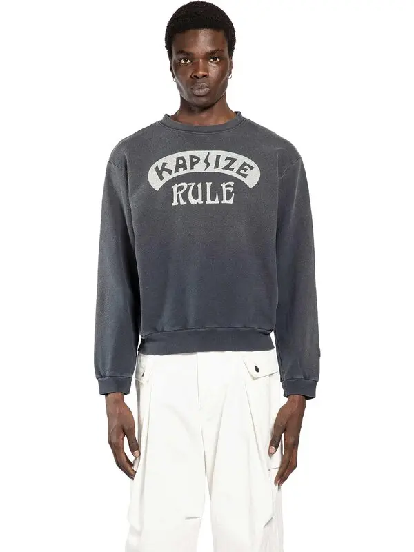 Kapital Kapsize Rule" Sweatshirt - Black