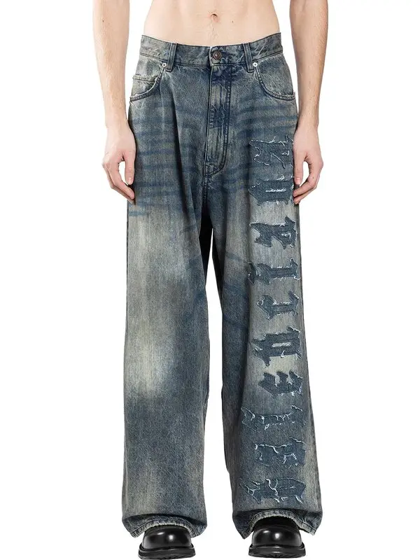 Balenciaga Minimal Baggy Jeans - Blue