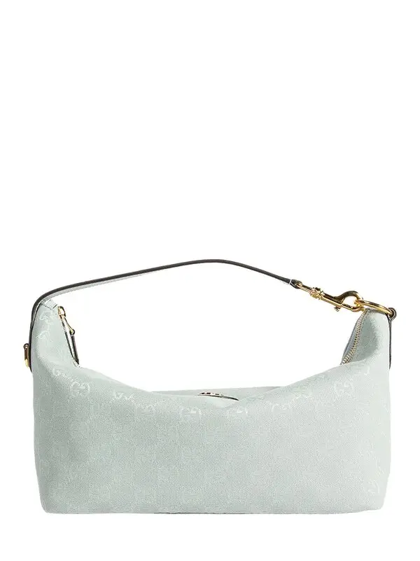 Gucci Ophidia Light Blue Gg Canvas Medium Top Handle Bag - Grey