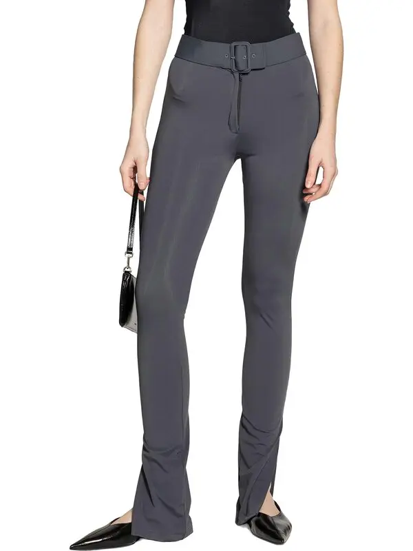 COURREGES Buckle Tech Jersey Trousers - Grey